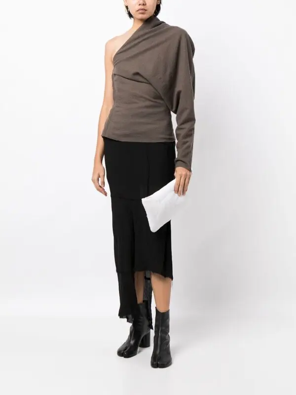 Rick Owens One-sleeve Virgin Wool Top