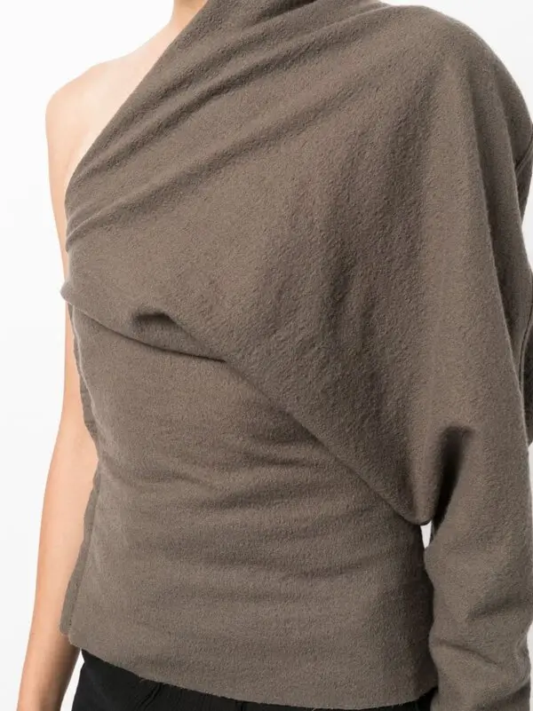 Rick Owens One-sleeve Virgin Wool Top