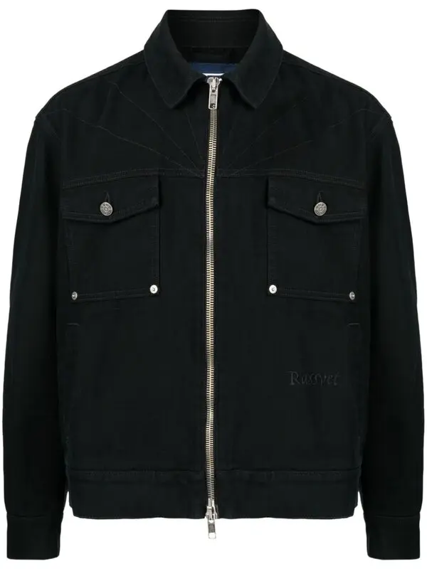 RASSVET Logo-embroidered Denim Jacket