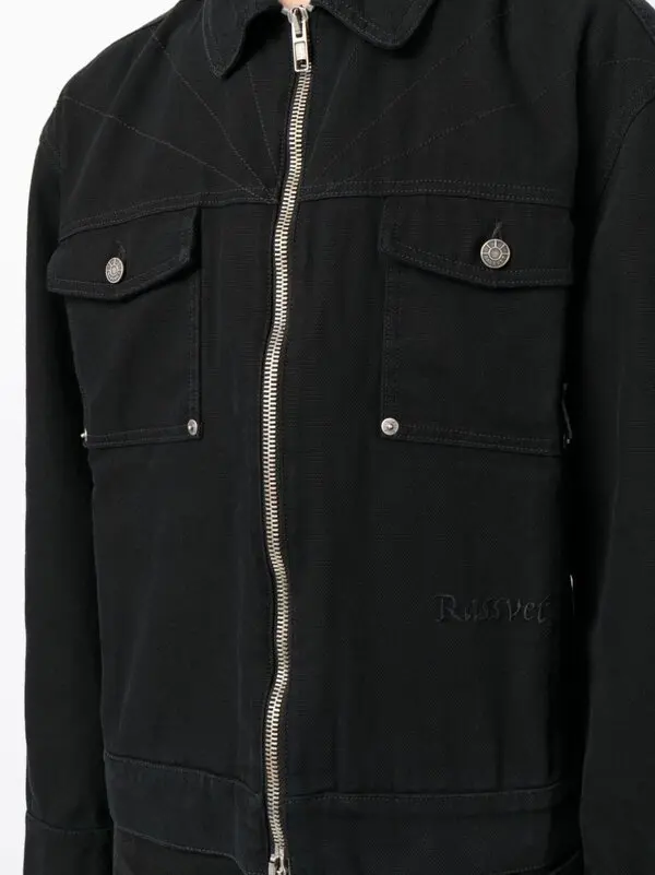 RASSVET Logo-embroidered Denim Jacket