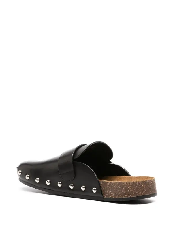 Tory Burch Studded Leather Slippers