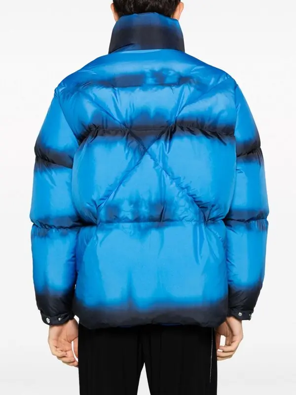 Khrisjoy Faded-effect Padded Jacket - Blue