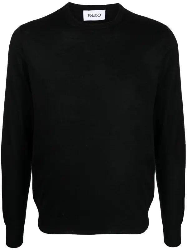 ERALDO Crew Neck Cashmere-blend Jumper - Black