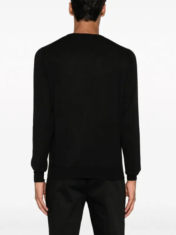 ERALDO Crew Neck Cashmere-blend Jumper - Black