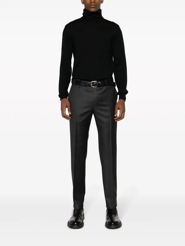 ERALDO Roll-neck Wool-blend Jumper - Black