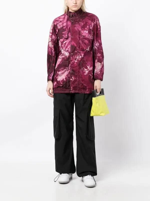 STAIN SHADE Tie-dye Print Jacket - Purple