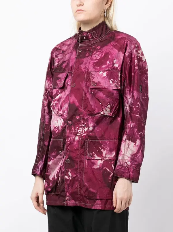 STAIN SHADE Tie-dye Print Jacket - Purple