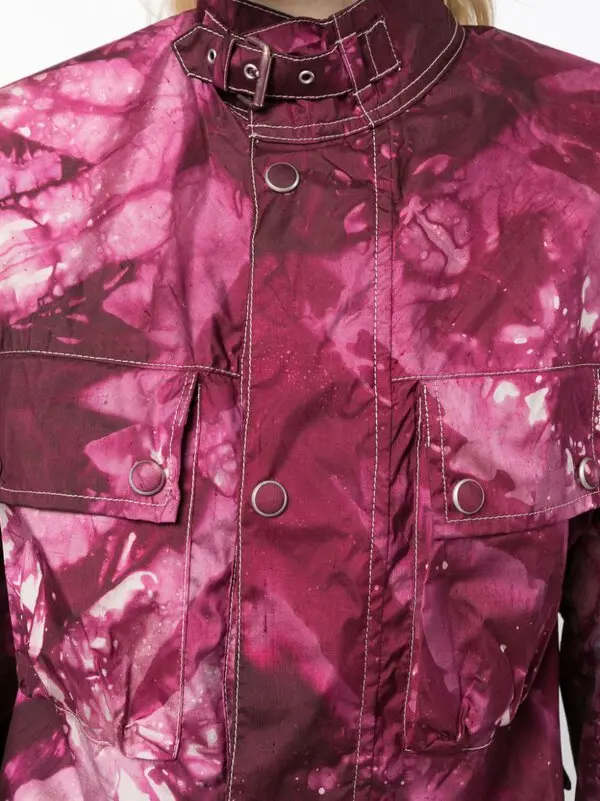 STAIN SHADE Tie-dye Print Jacket - Purple