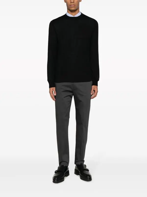 ERALDO Crew-neck Wool-blend Jumper - Black