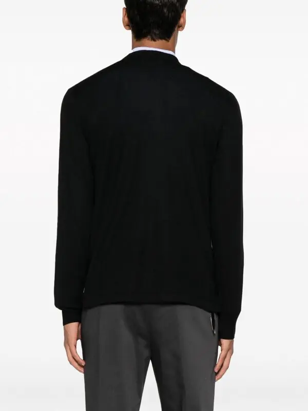 ERALDO Crew-neck Wool-blend Jumper - Black