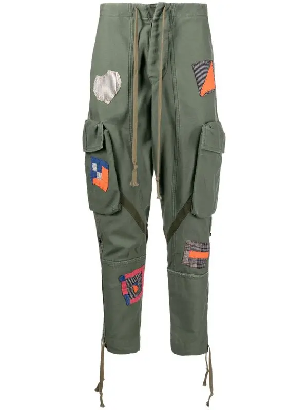 GREG LAUREN Patchwork Cargo Trousers