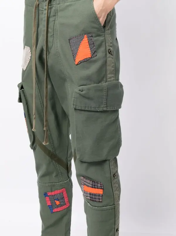 GREG LAUREN Patchwork Cargo Trousers
