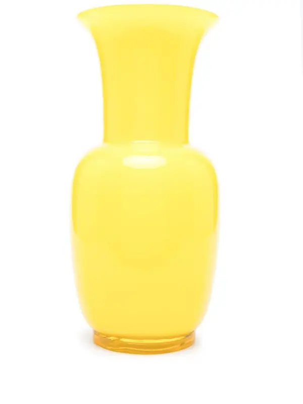 VENINI Opalino Murano-glass Vase - Yellow