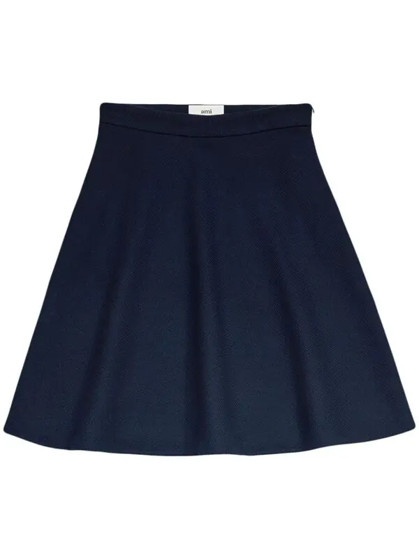 AMI Paris A-line Knee-length Skirt - Blue