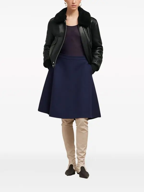 AMI Paris A-line Knee-length Skirt - Blue