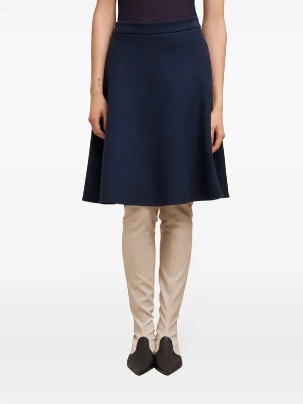 AMI Paris A-line Knee-length Skirt - Blue