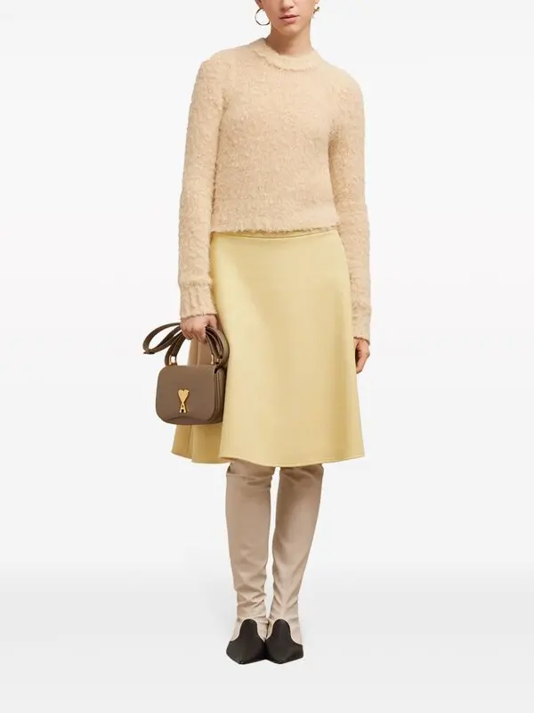 AMI Paris A-line Skirt - Yellow