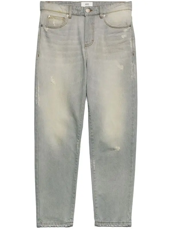 AMI Paris Logo-patch Organic Cotton Jeans