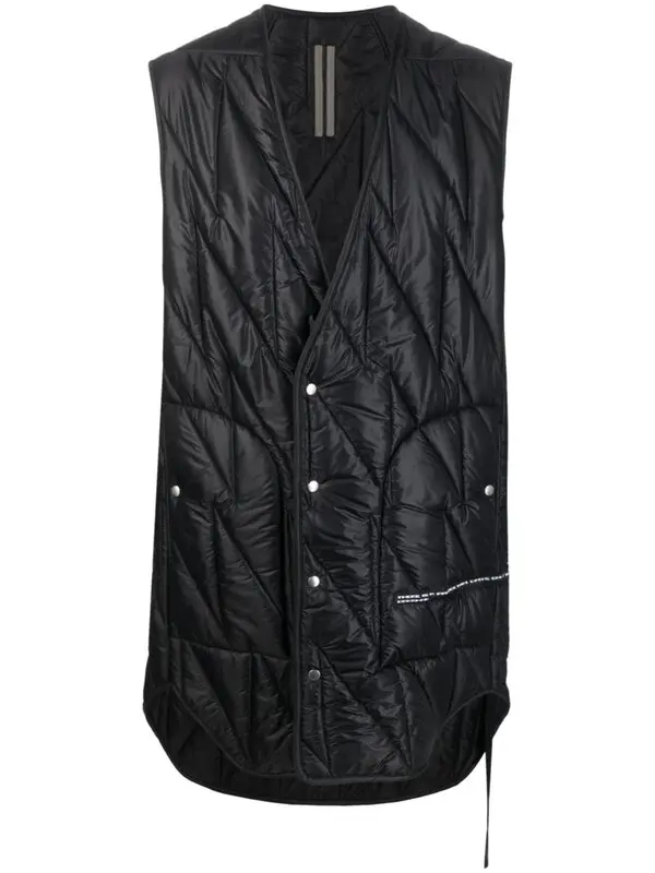 Rick Owens Quilted Mid-length Gilet
