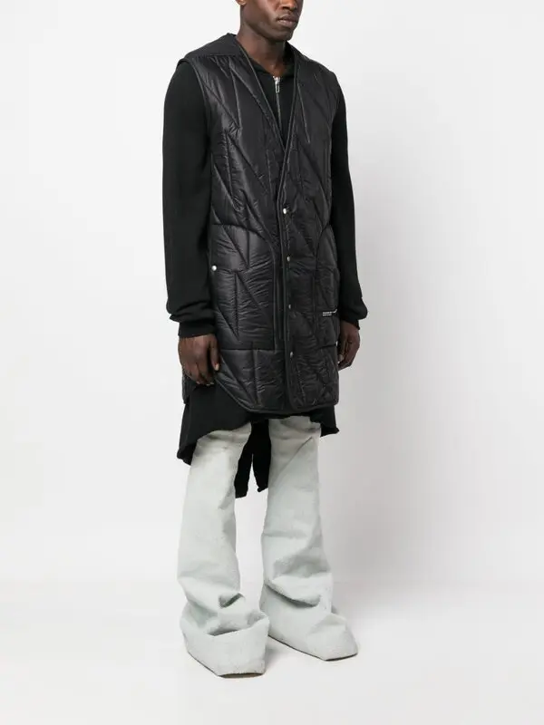 Rick Owens Quilted Mid-length Gilet