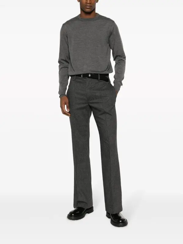 ERALDO Crew Neck Cashmere-blend Jumper - Grey
