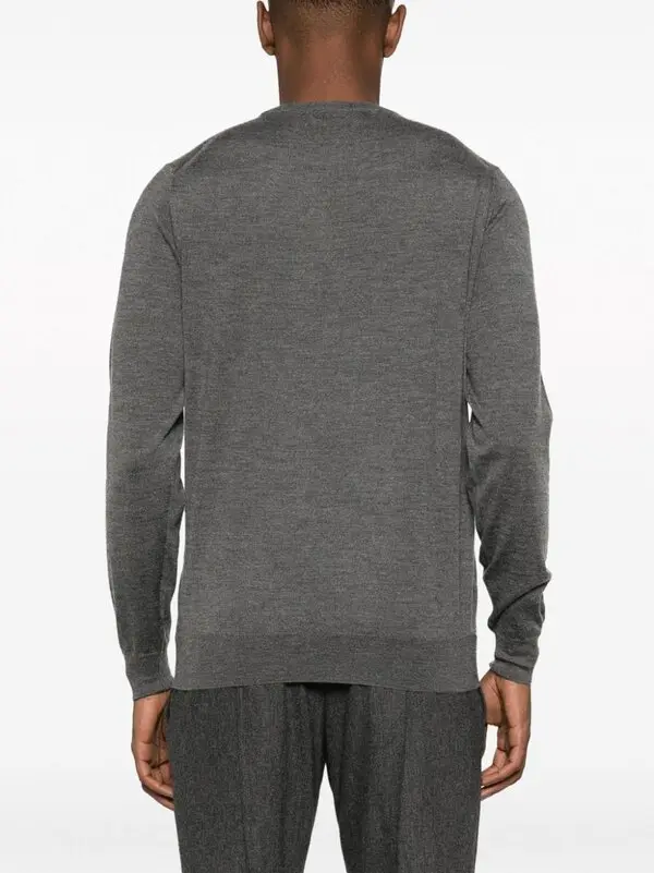 ERALDO Crew Neck Cashmere-blend Jumper - Grey