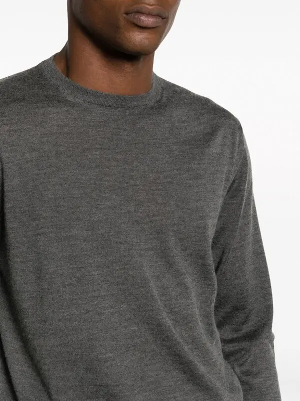 ERALDO Crew Neck Cashmere-blend Jumper - Grey