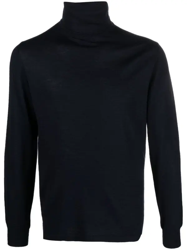 ERALDO Roll-neck Jumper - Blue