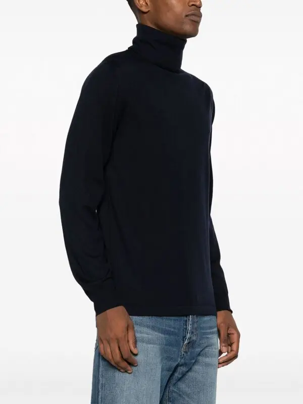 ERALDO Roll-neck Jumper - Blue