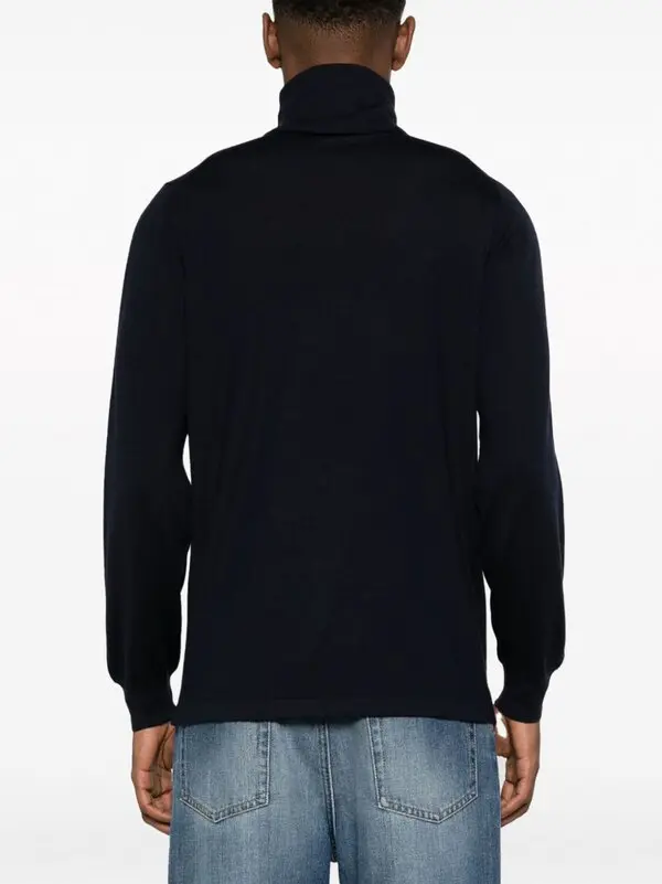 ERALDO Roll-neck Jumper - Blue