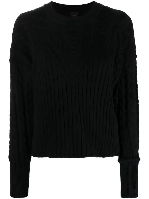 Pinko Armadillo Ribbed-knit Jumper