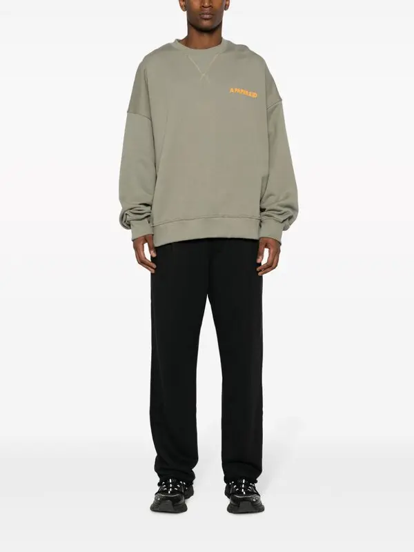 A PAPER KID Logo-print Cotton Sweatshirt