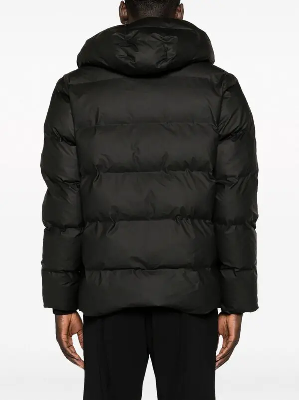 Rains Alta Hooded Puffer Jacket - Black