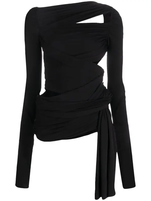 Attico Cut-out Draped Top