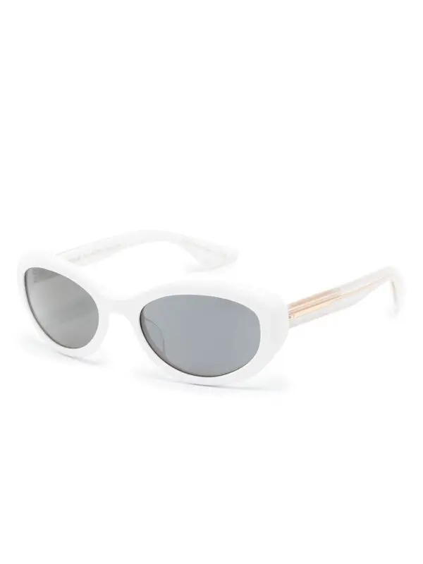 Oliver Spencer Oval-frame Tinted Sunglasses