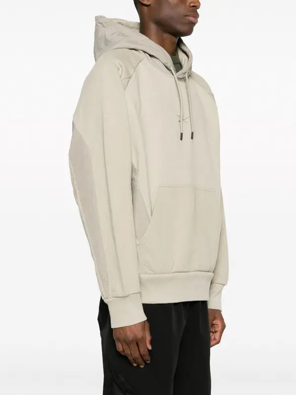 REEBOK Logo-embroidered Cotton Hoodie