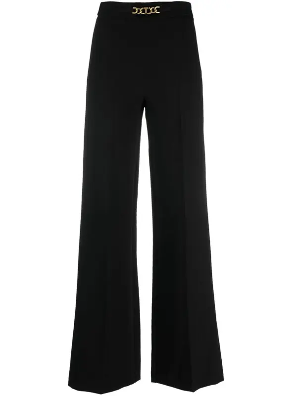 TWINSET Wide-leg Trousers With Chain Detail