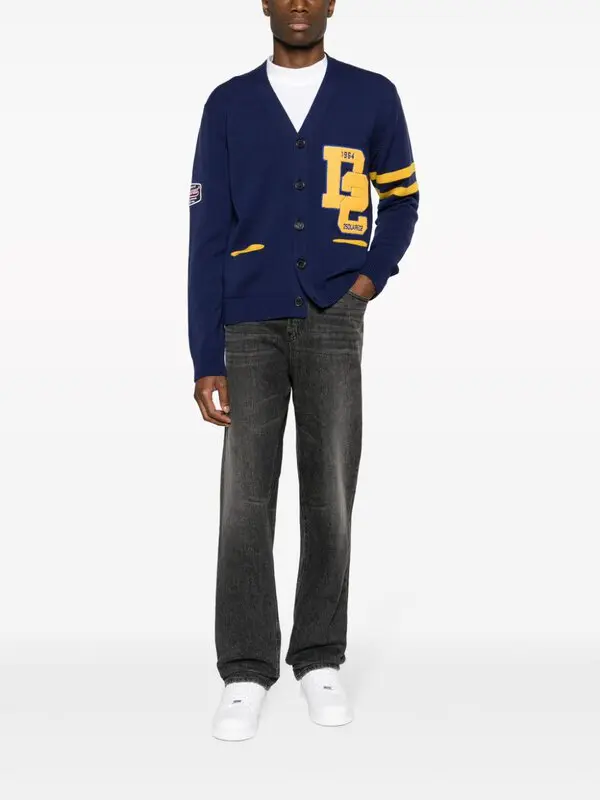 Dsquared2 College Shetland Wool Cardigan