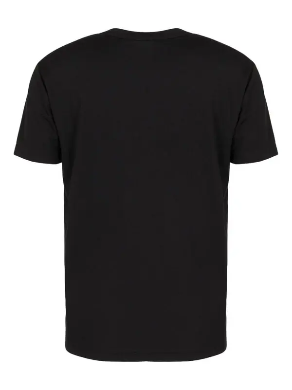 EA7 Logo-patch Crew-neck T-shirt - Black