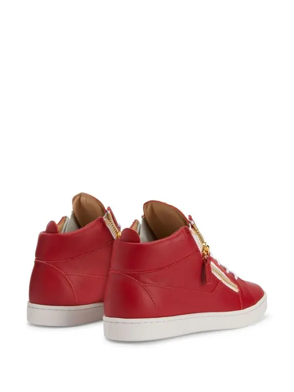 GIUSEPPE ZANOTTI Kriss High-top Sneakers - Red