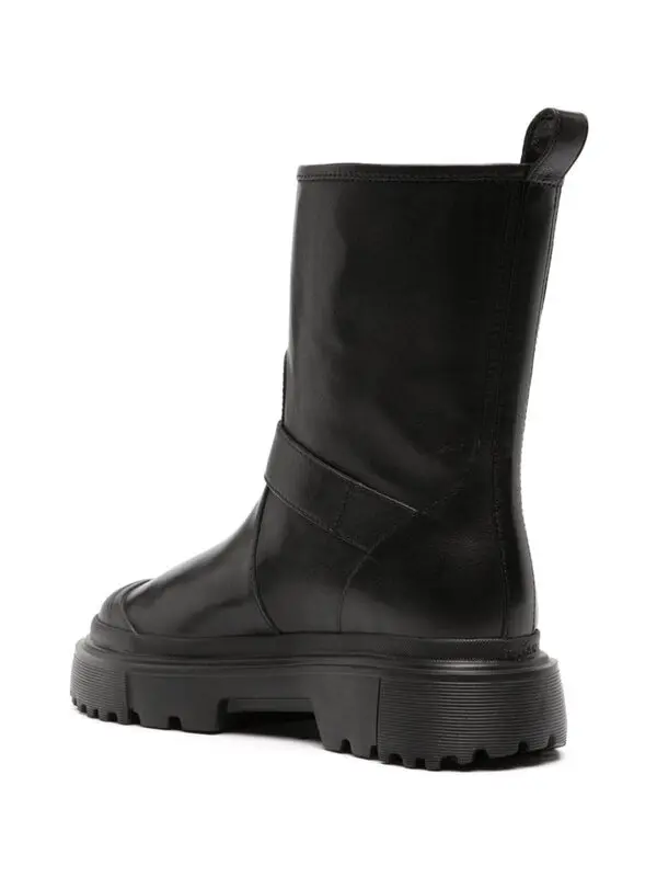Hogan Logo-buckle 40mm Ankle Boots