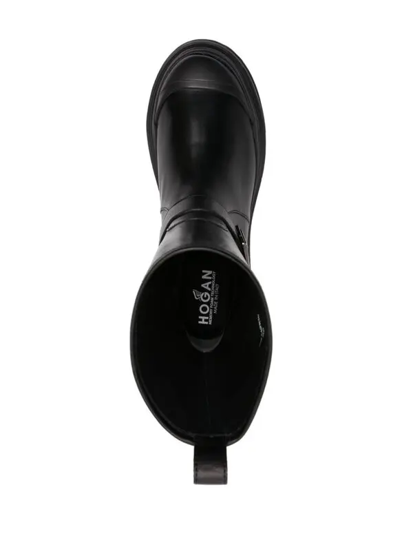 Hogan Logo-buckle 40mm Ankle Boots