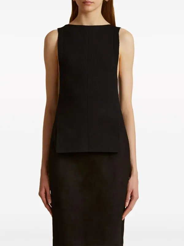 Khaite The Evelyn Ribbed Tank Top