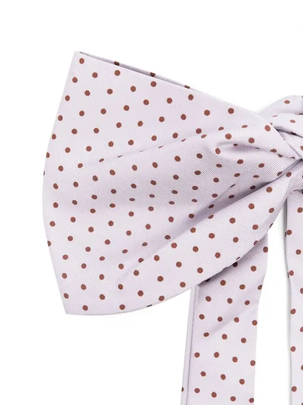 Etro Polka Dot Silk Bow Tie - Neutrals