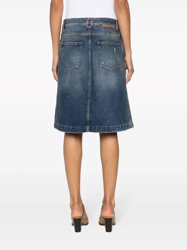 Stella McCartney Denim Midi Skirt