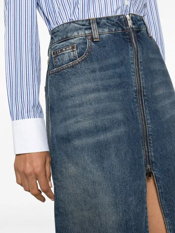 Stella McCartney Denim Midi Skirt