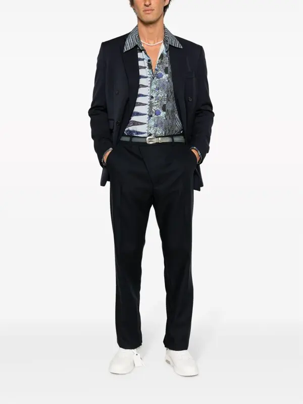 424 Asymmetric Wide-leg Trousers