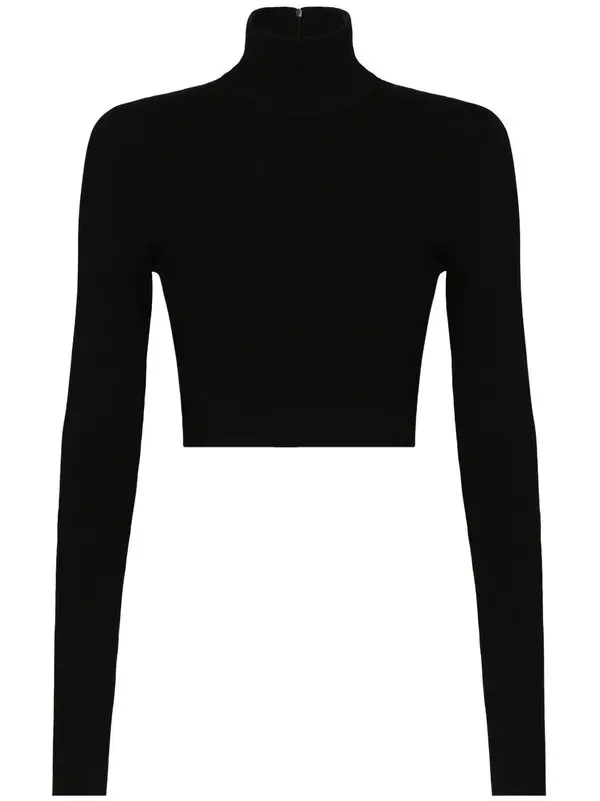 Dolce & Gabbana High-neck Crop Top