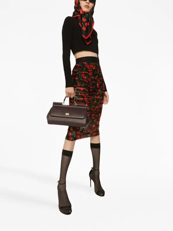 Dolce & Gabbana High-neck Crop Top