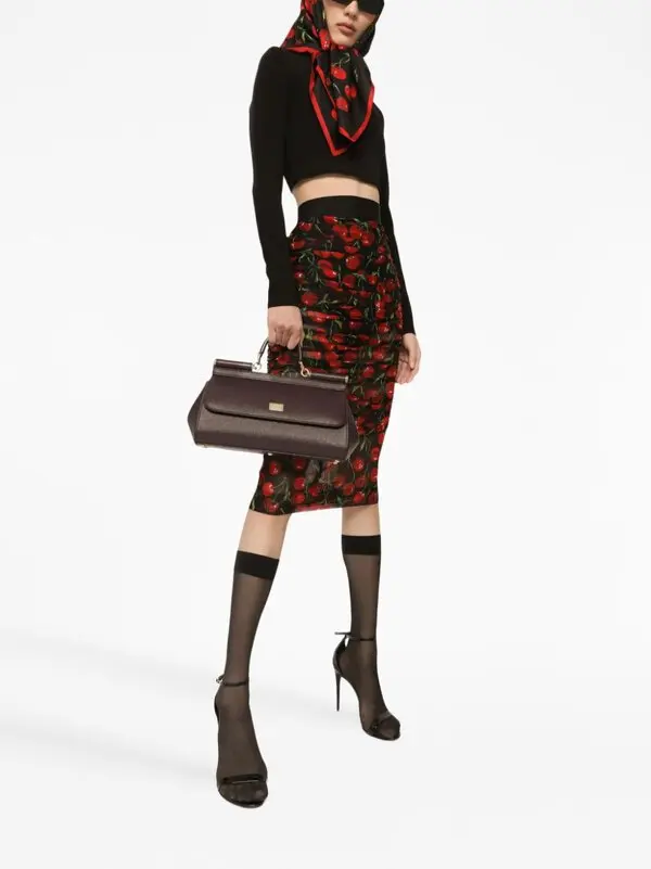Dolce & Gabbana High-neck Crop Top